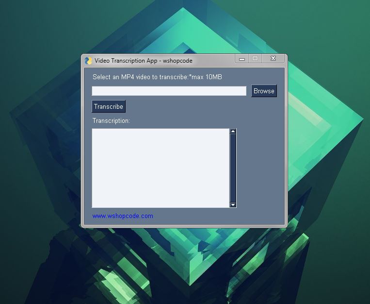 Video Transcription Video Application Using Python Source Code Free Download Sourcecodester 1955